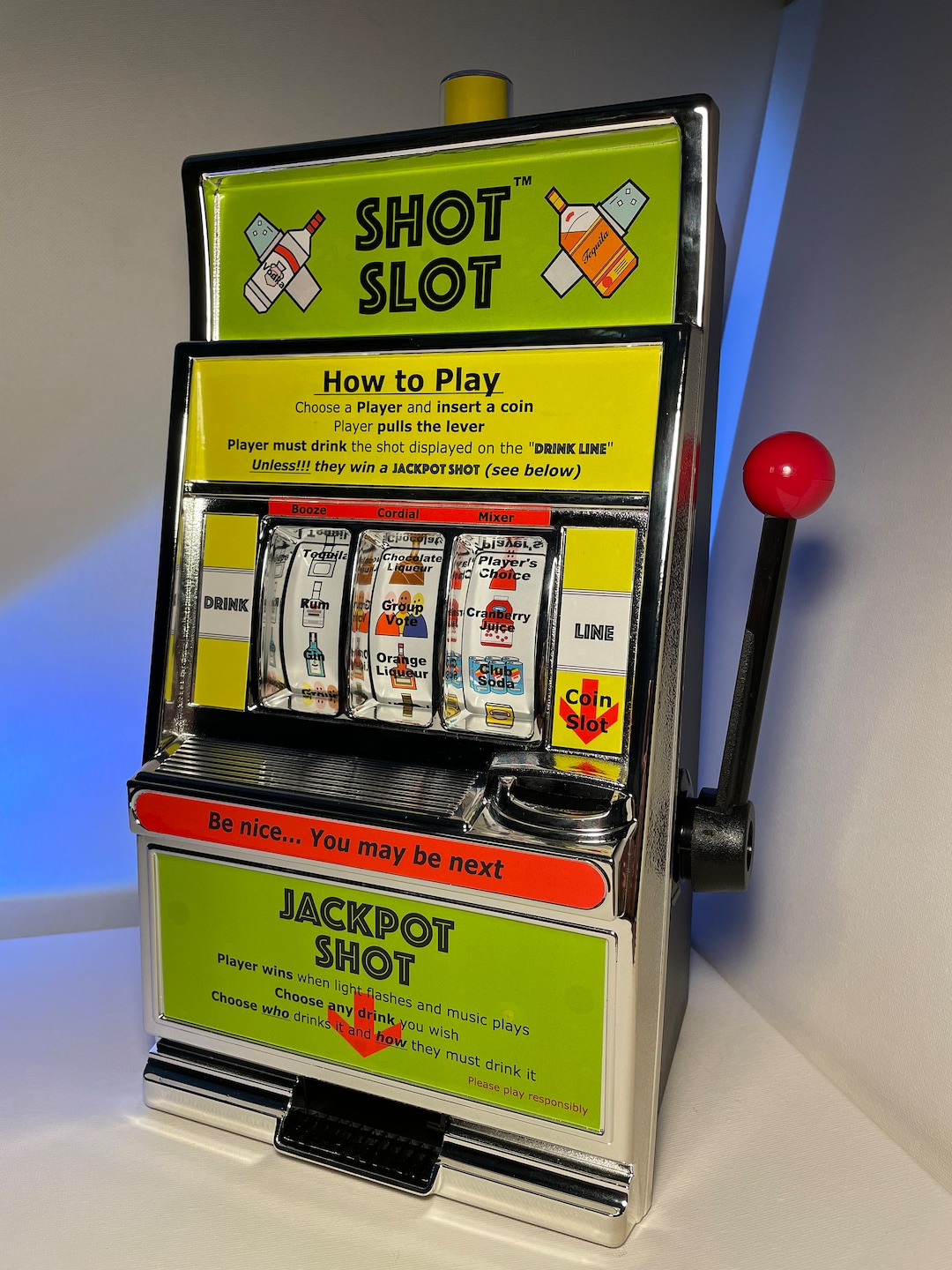Shot Slot Home Version Adult Drinking Game - Etsy