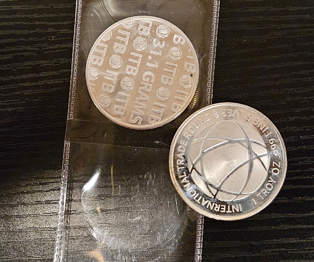 1 OZ Troy Silver Coin Pure Silver 0.999 31.1 Gram - Etsy