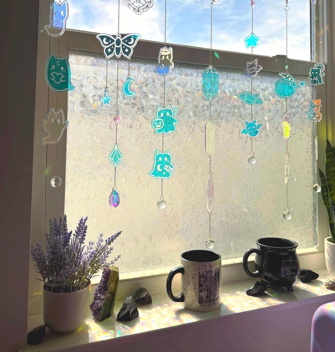 Suncatcher for Windows, Rainbow Light Catcher, AB Crystals, Car Rear ...