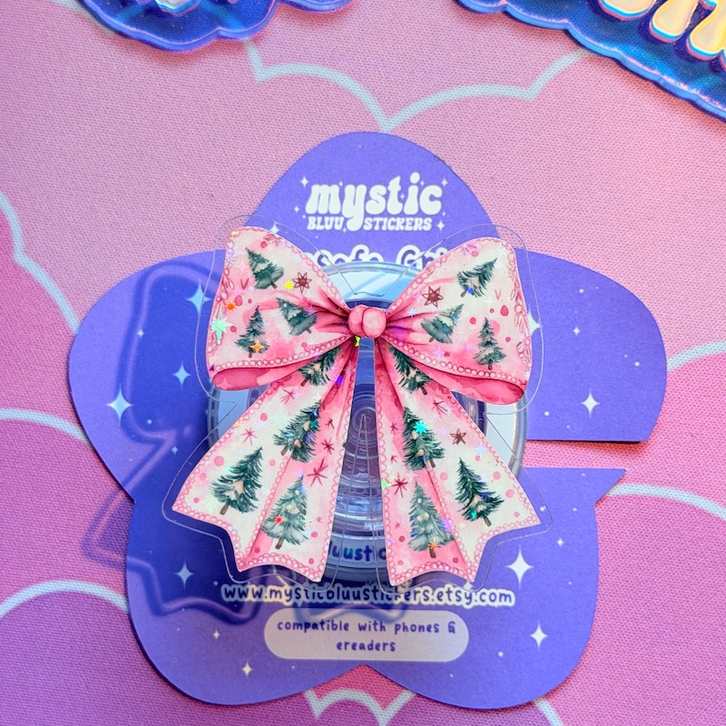 Pink Bookish Phone Grip - Etsy