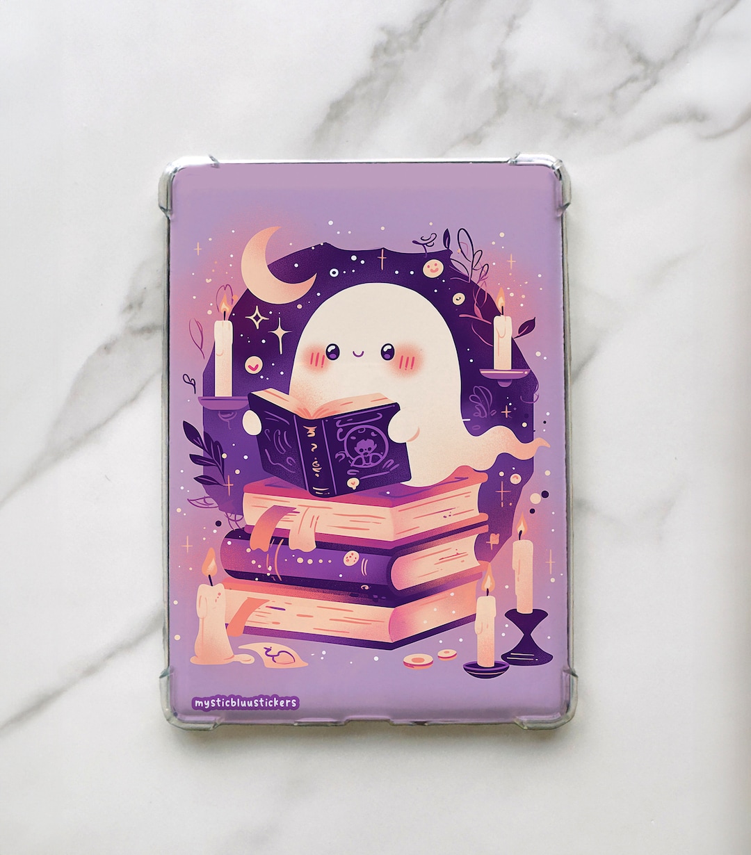 Ghost Reading Kindle Insert: Holographic Paperwhite Sleeve ...