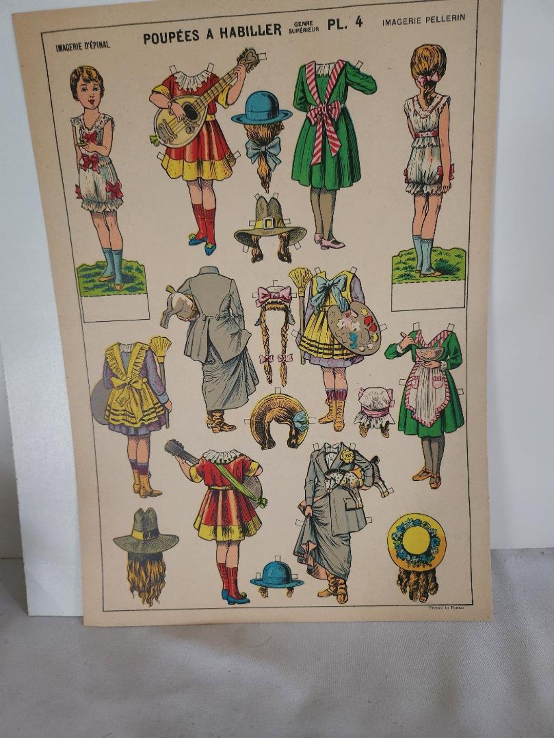 French Paper Dolls - Etsy