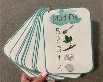 Printable Mud Kitchen Cards Homeschool Learning Numbers - Etsy