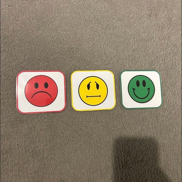 Traffic Light Card - Etsy UK