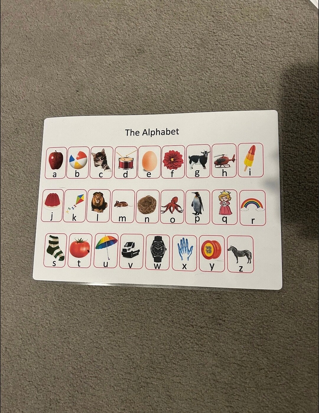 Alphabet With Images Poster Resource, EYFS, SENCO, SEN - Etsy Australia