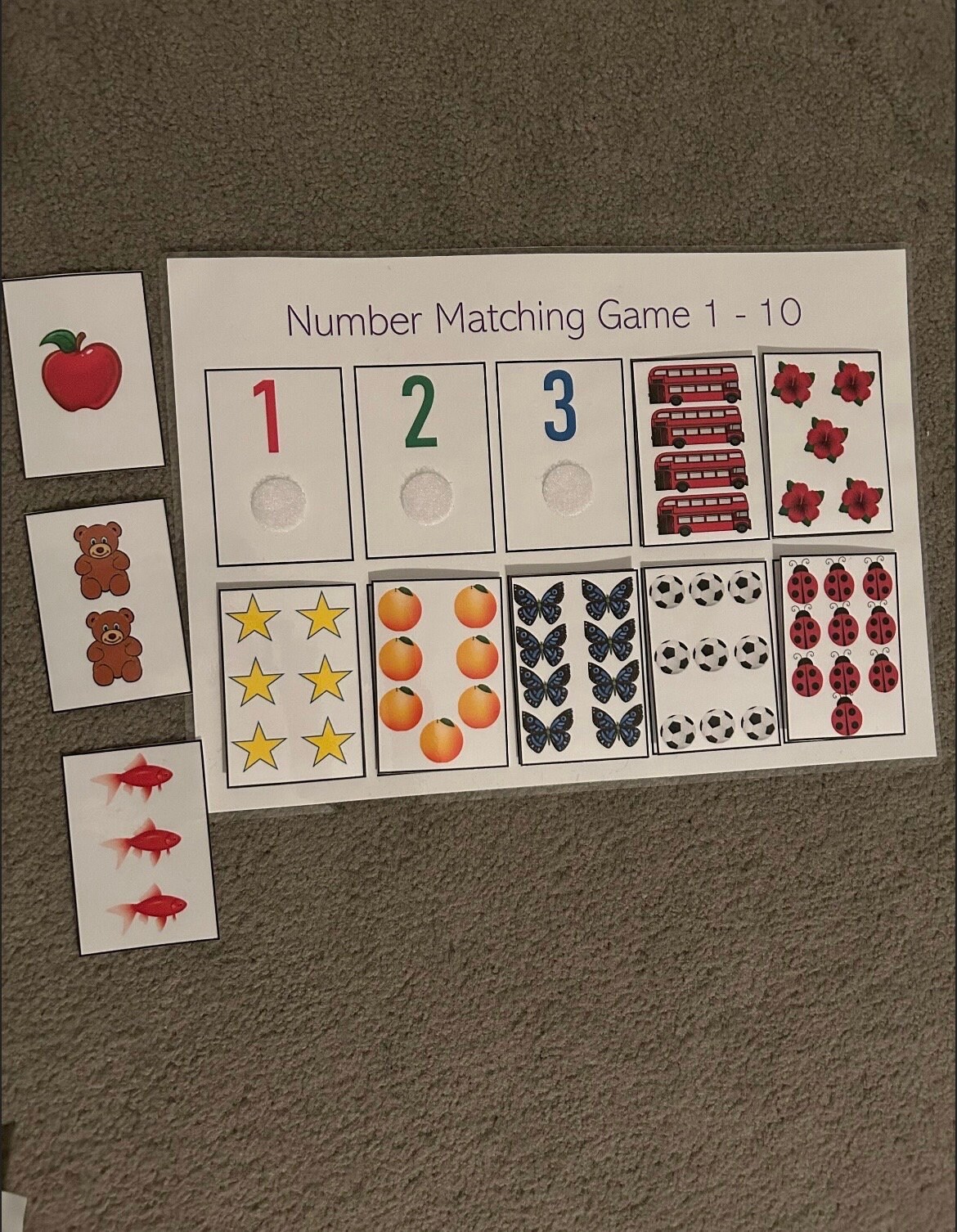 1 to 10 Numbers to Symbols Counting Matching Resource EYFS - Etsy