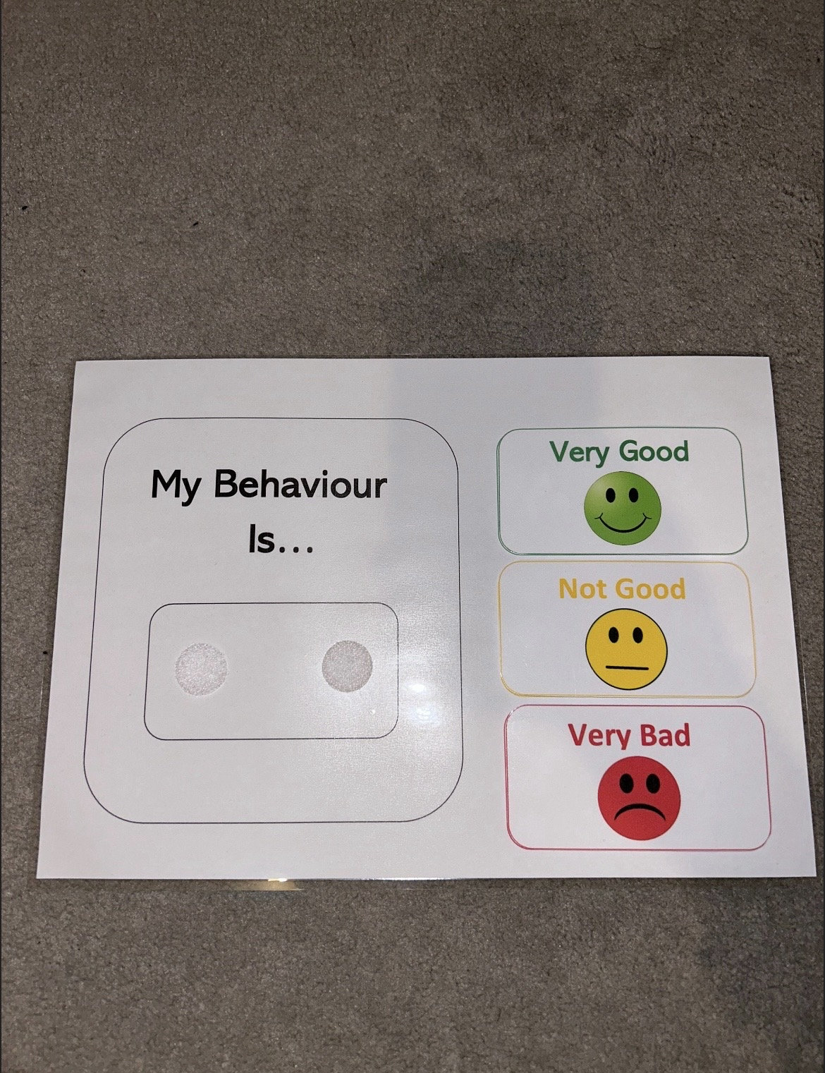 My Behaviour is Chart Using Traffic Light System & Expression, Visual ...