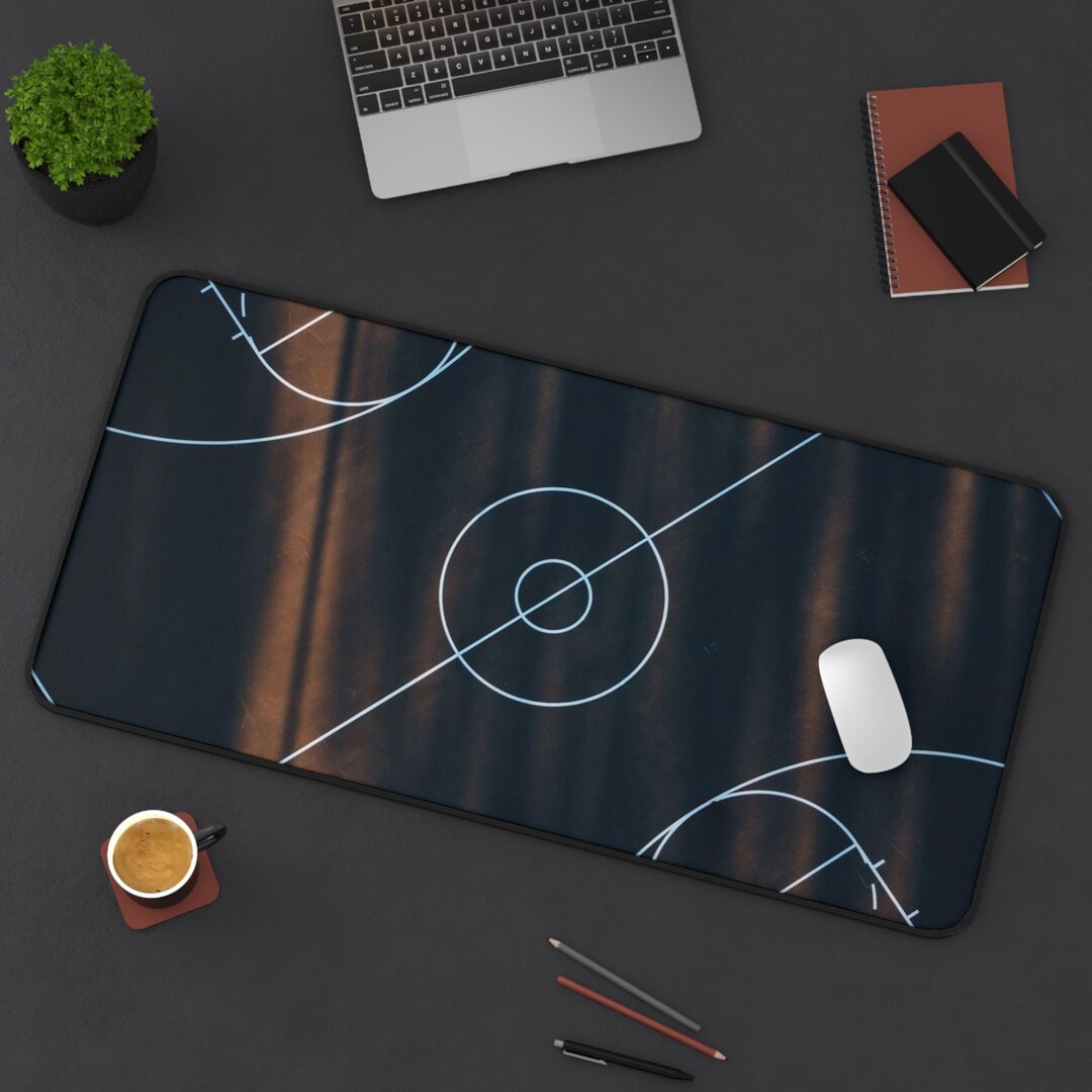 Minimalist Black Basketball Desk Mat, Office Desk Pad, Gamer Mouse Pad ...