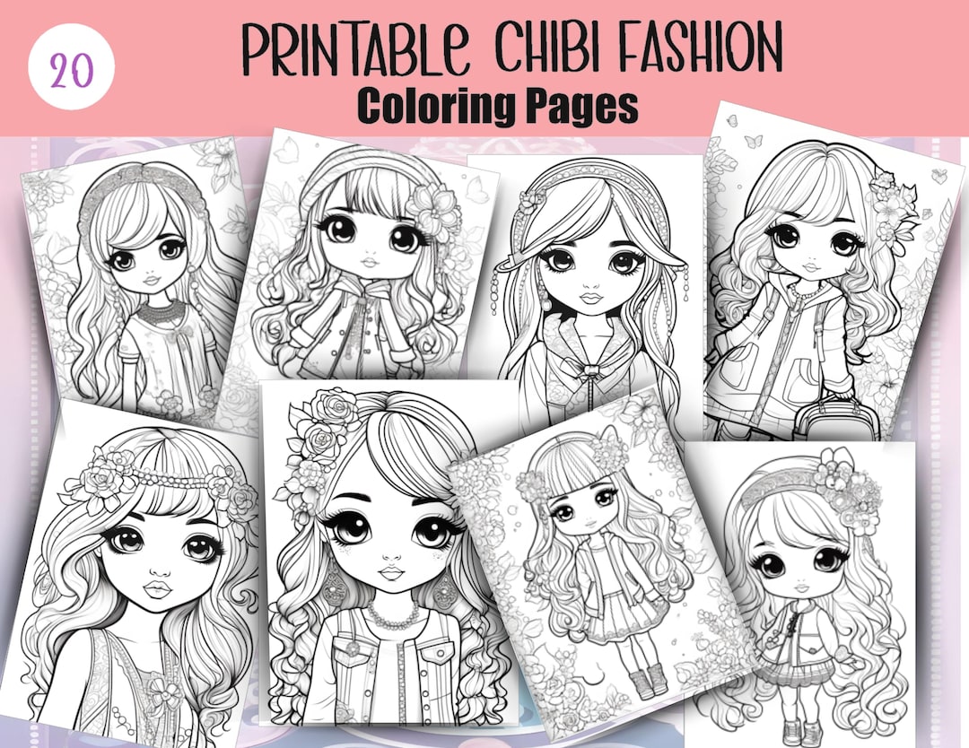 Chibi Girls Color Pages, Chibi Girls Coloring Pages, Chibi Girl ...