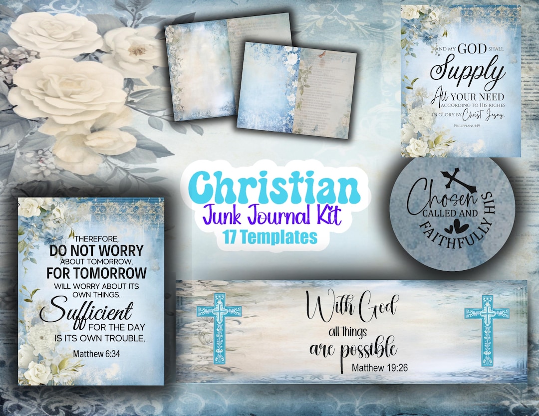 Christian Junk Journal Kit, Prayer Junk Journal,faith Junk Journal Kit ...