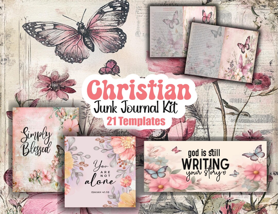 Christian Junk Journal Kit, Prayer Junk Journal,faith Junk Journal Kit ...