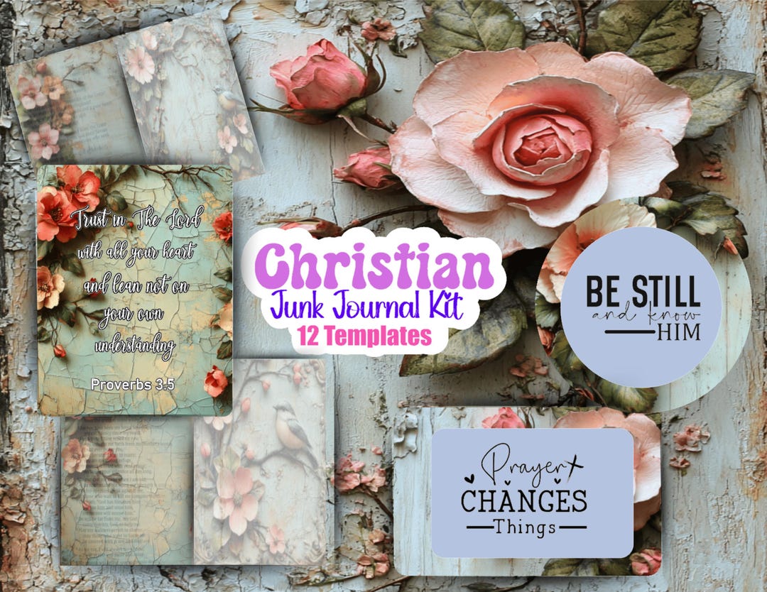 Christian Junk Journal Kit, Prayer Junk Journal,faith Junk Journal Kit ...