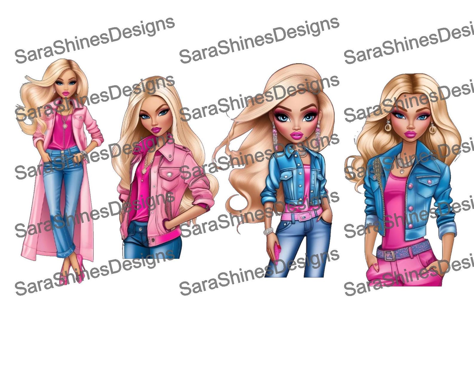 Fashionable Girl Clipart, Fashionable Girl Png, Girl Blonde Hair ...