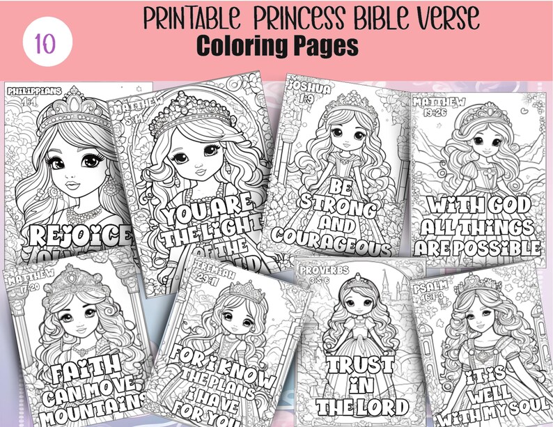 Kids Bible Verse Coloring Pages, Kids Scripture Coloring Pages, Bible ...
