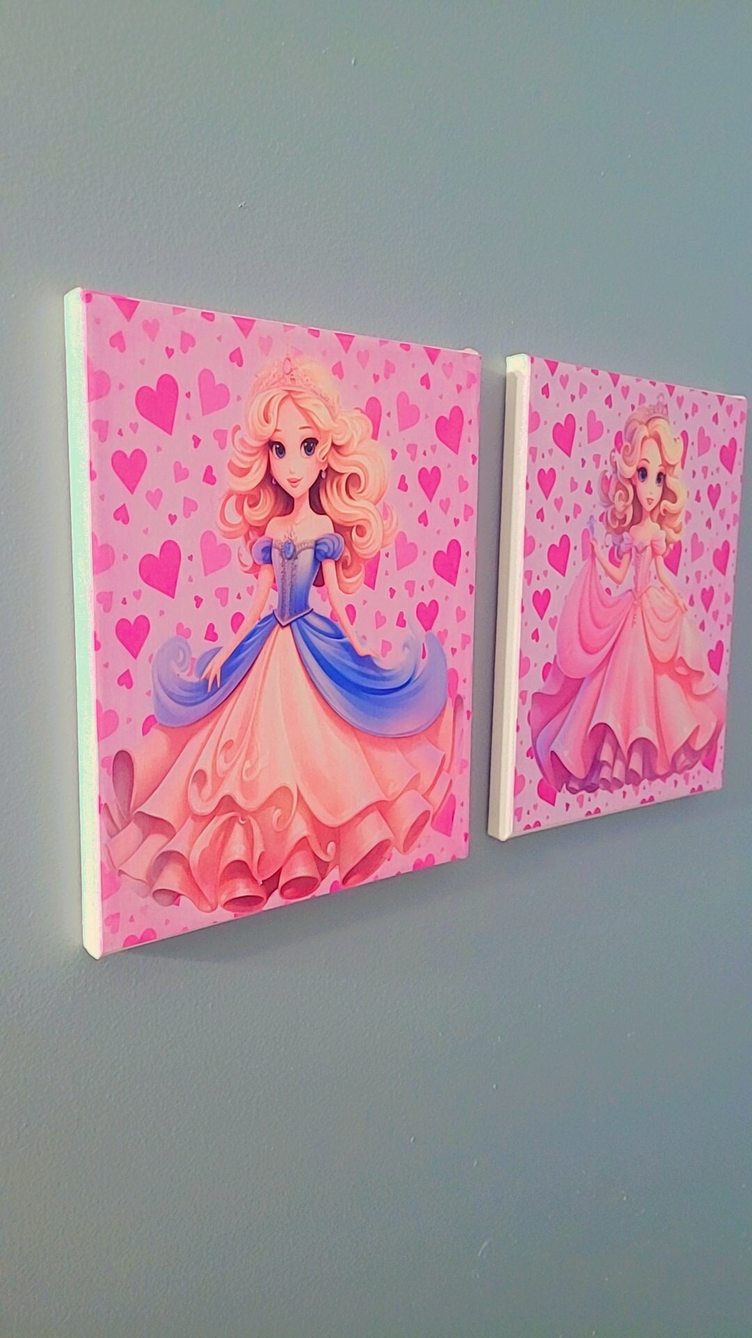 Pink Princess Canvas Pink Princess Wall Art Pink Princess Wall Decor ...