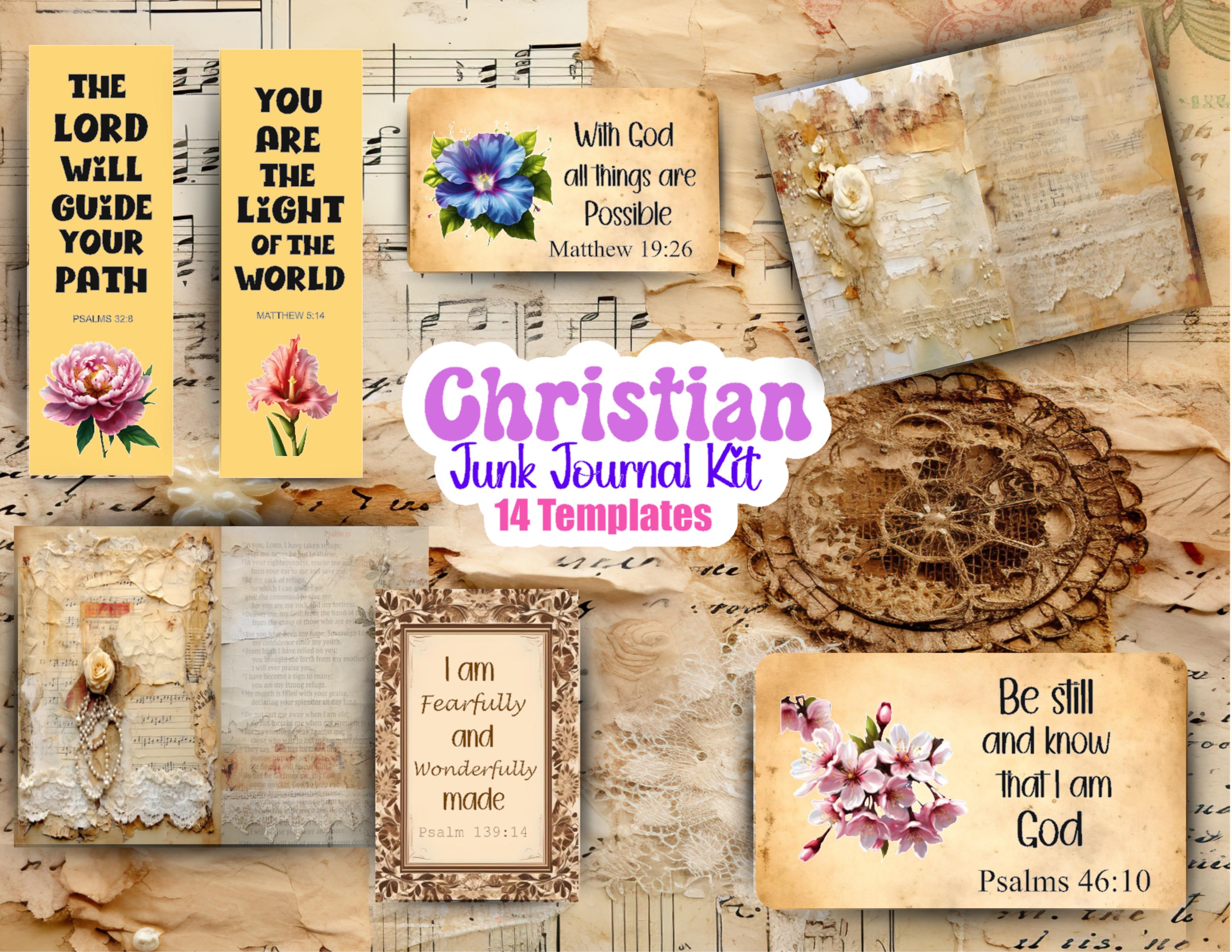 Christian Junk Journal Kit, Prayer Junk Journal,faith Junk Journal Kit ...