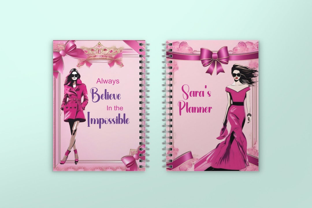 Fashion Girl Planner Personalized Fashion Girl Journal Custom Gifts for ...