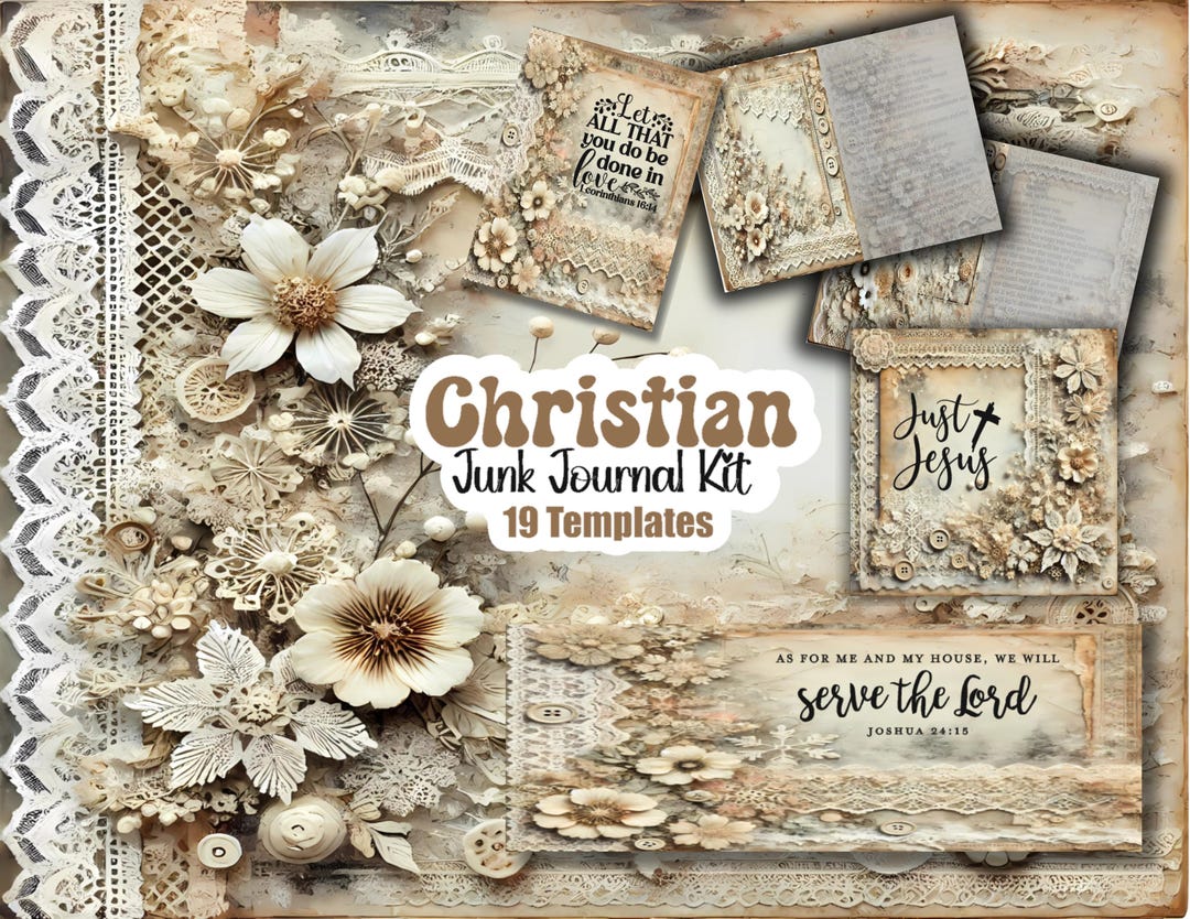 Christian Junk Journal Kit, Prayer Junk Journal,faith Junk Journal Kit ...