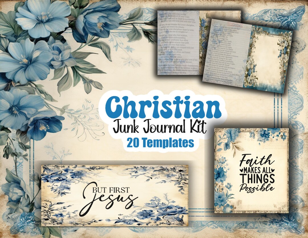 Christian Junk Journal Kit, Prayer Junk Journal,faith Junk Journal Kit ...