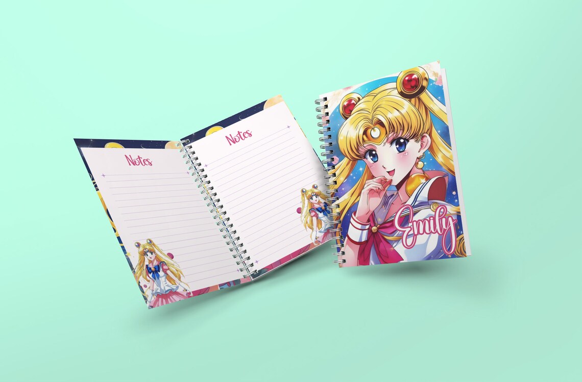 Sailor Moon Notebook, Sailor Moon Gift, Sailor Moon Journal ...