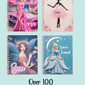 Princess Journall Personalized Kids Notebook Custom Girls Princess ...