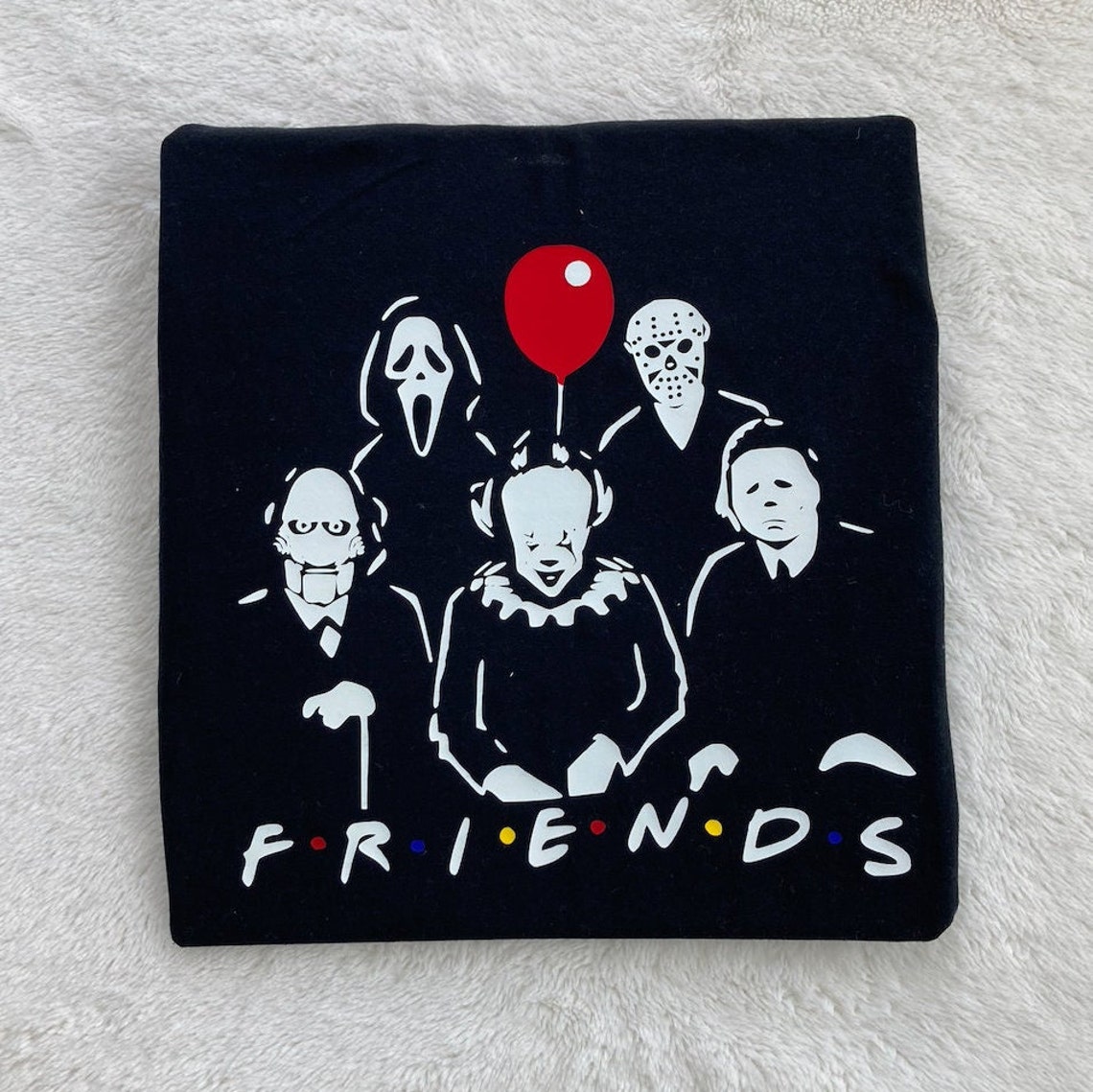 FRIENDS Horror Film Characters Glow in the Dark T-shirt - Etsy