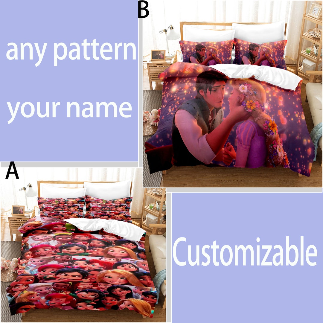 Rapunzel Cartoon Duvet Cover Set Bedding Sets With Cover Set - Etsy
