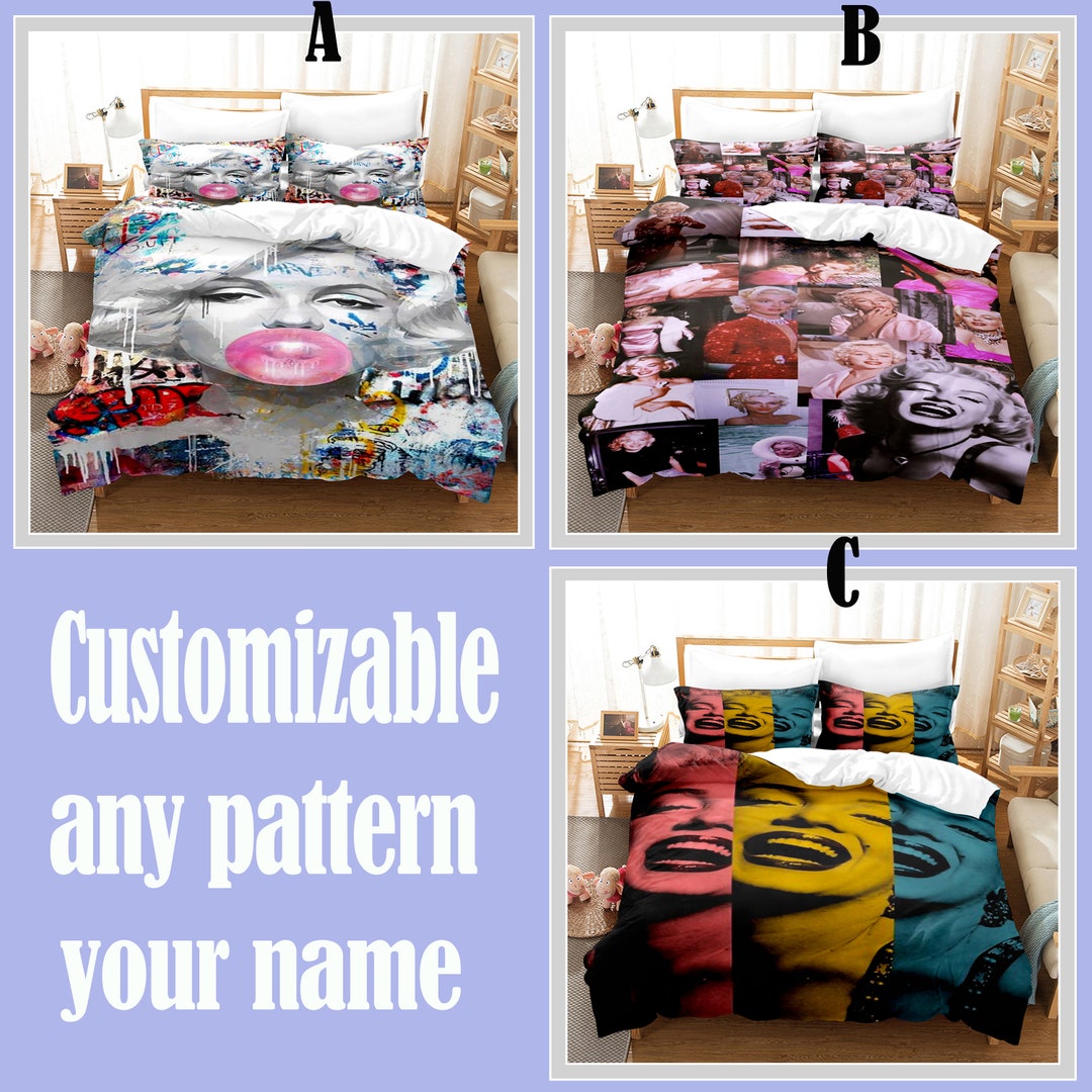 Movie Star Marilyn Monroe Cover Set Bedding Sets With Cover - Etsy