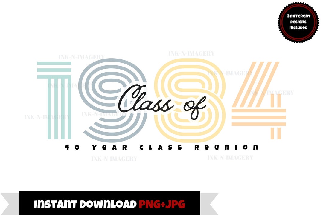 Class of 1984 High School 40th Reunion Shirt Reunion Keepsake - Etsy