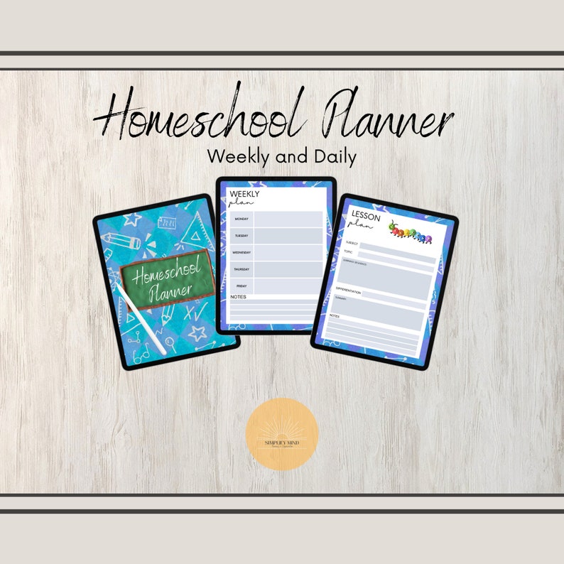 Homeschool Planner Homeschool Lesson Plan Homeschool Schedule Printable ...