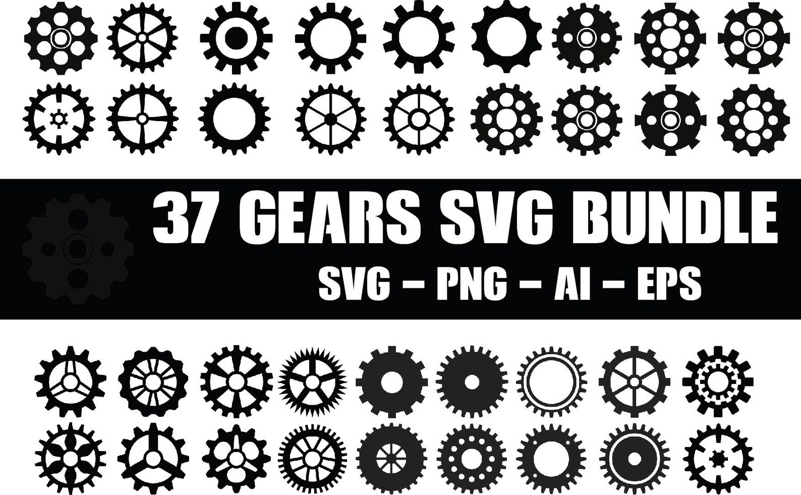 Gears SVG Bundle, Metal Gears Svg, Steampunk Svg, Cog Wheels Svg, Gears ...