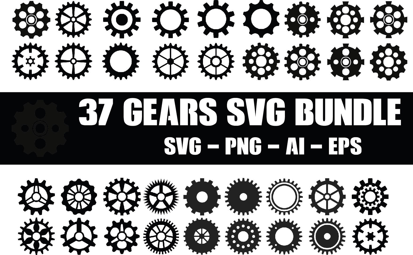 Gears SVG Bundle, Metal Gears Svg, Steampunk Svg, Cog Wheels Svg, Gears ...