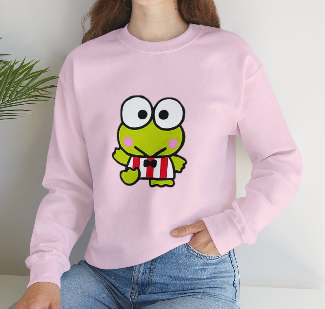 Keroppi Sweatshirt Cute Sanrio Sweater Keroppi Sweater Cute Sanrio Gift ...