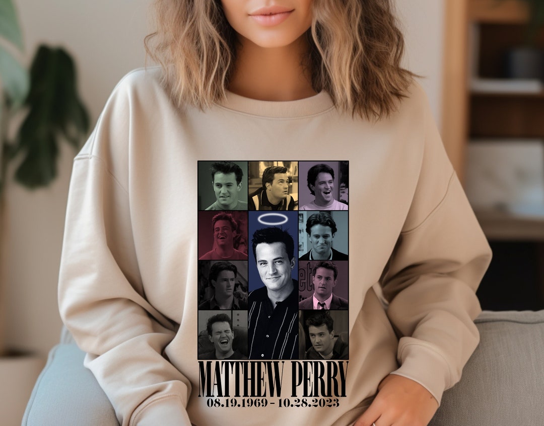 RIP Matthew Perry Hoodie, Chandler Bing Shirt, Friends Sweater, Retro ...