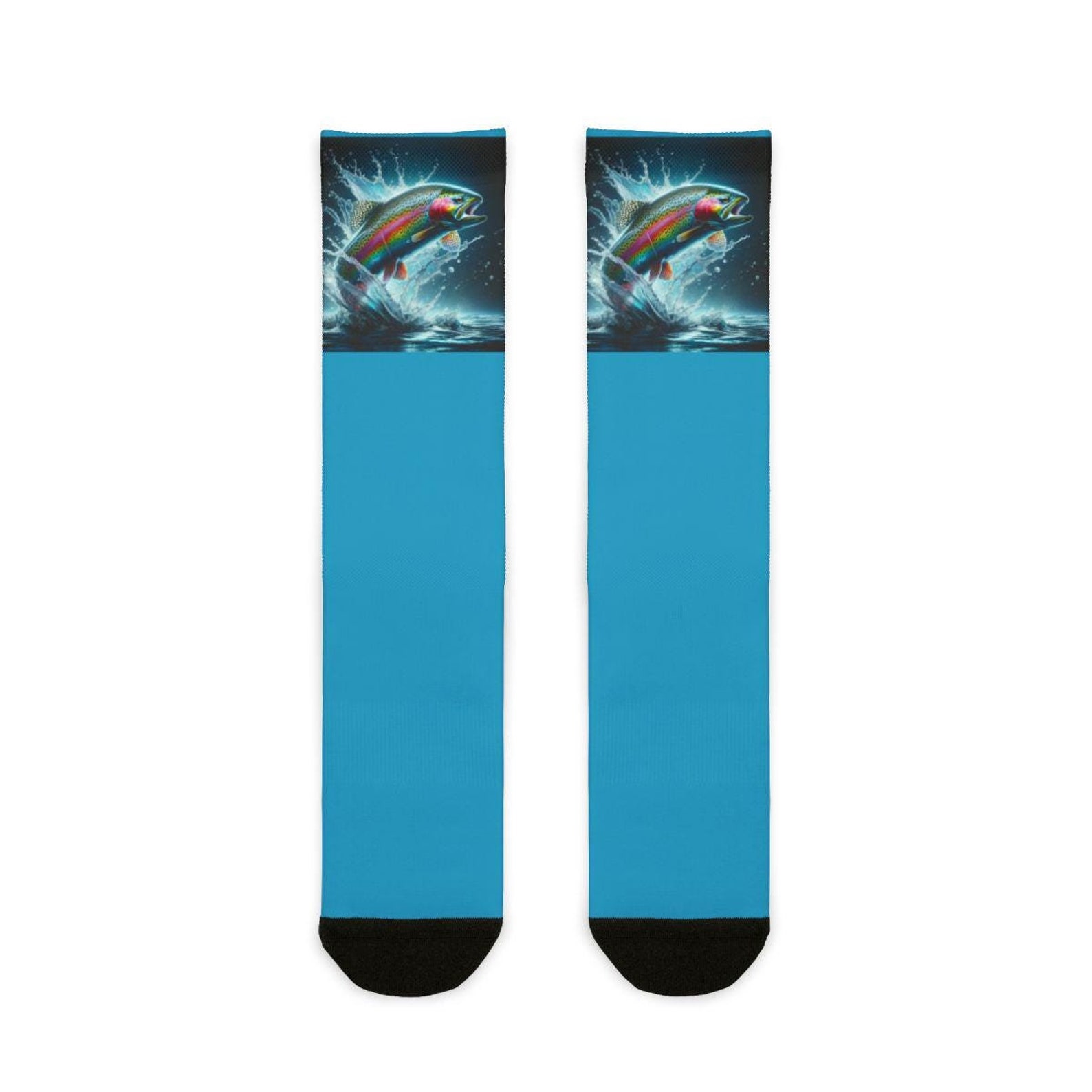 Rainbow Trout Socks - Fisherman Theme Socks - Lake Lover Apparel ...