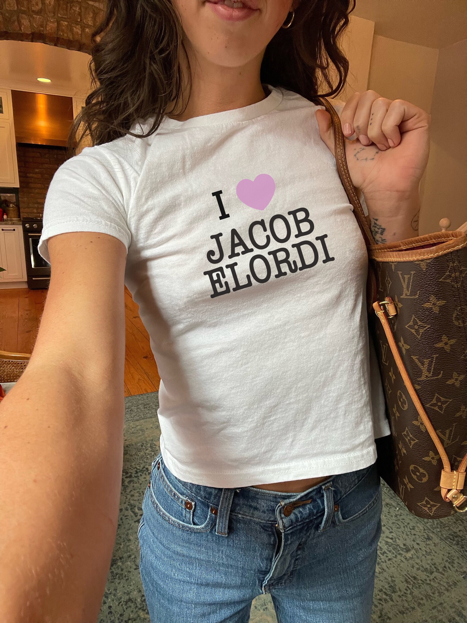 I Heart Jacob Elordi Y2k Shirt, Coquette Aesthetic, Y2k Graphic Baby ...