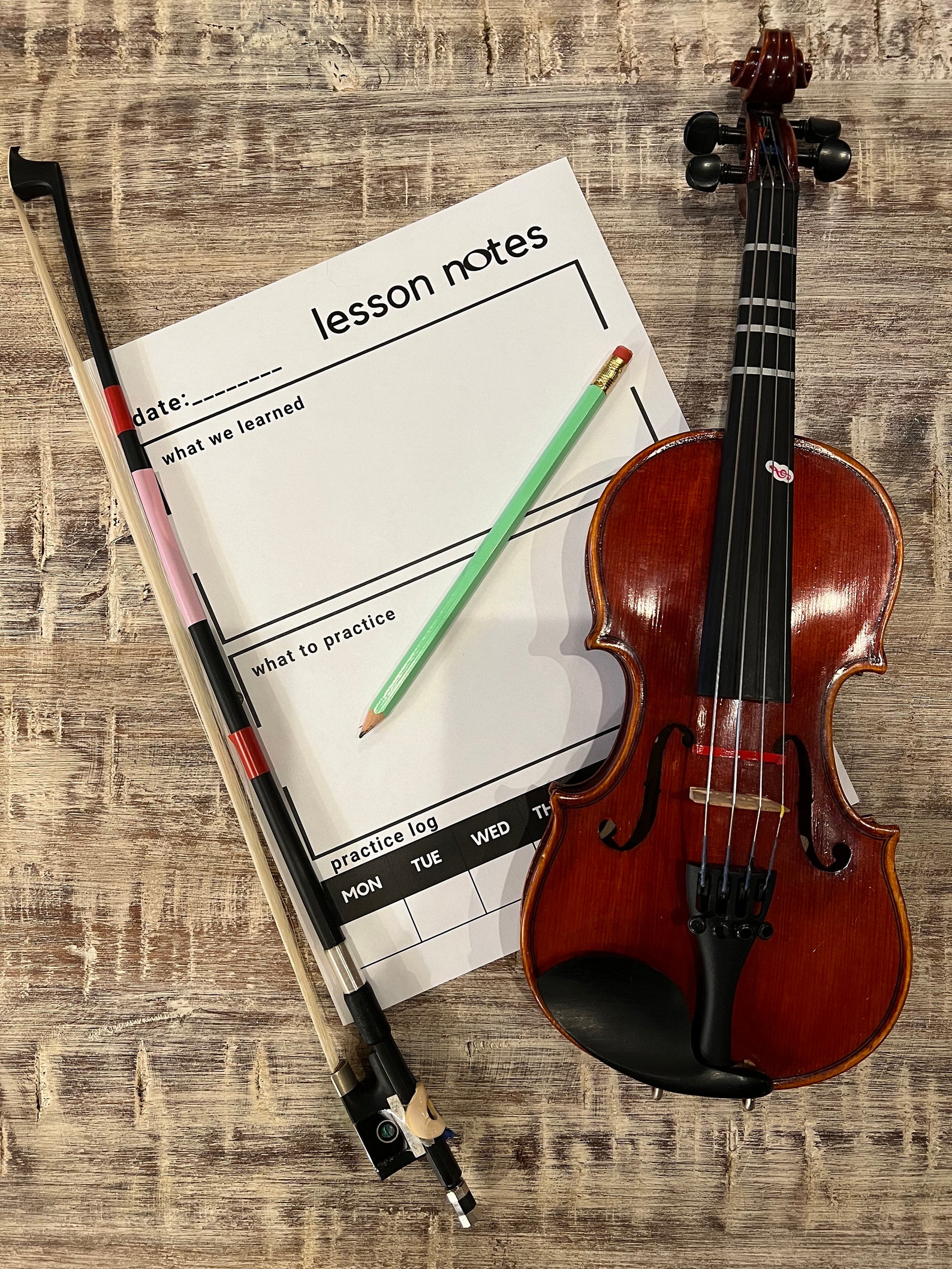 Music Lesson Parent Note-taking Sheet - Etsy