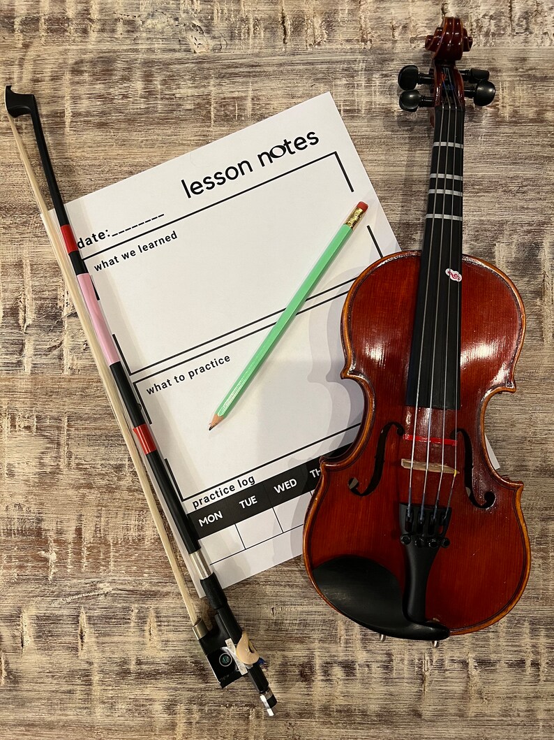 Music Lesson Parent Note-taking Sheet - Etsy