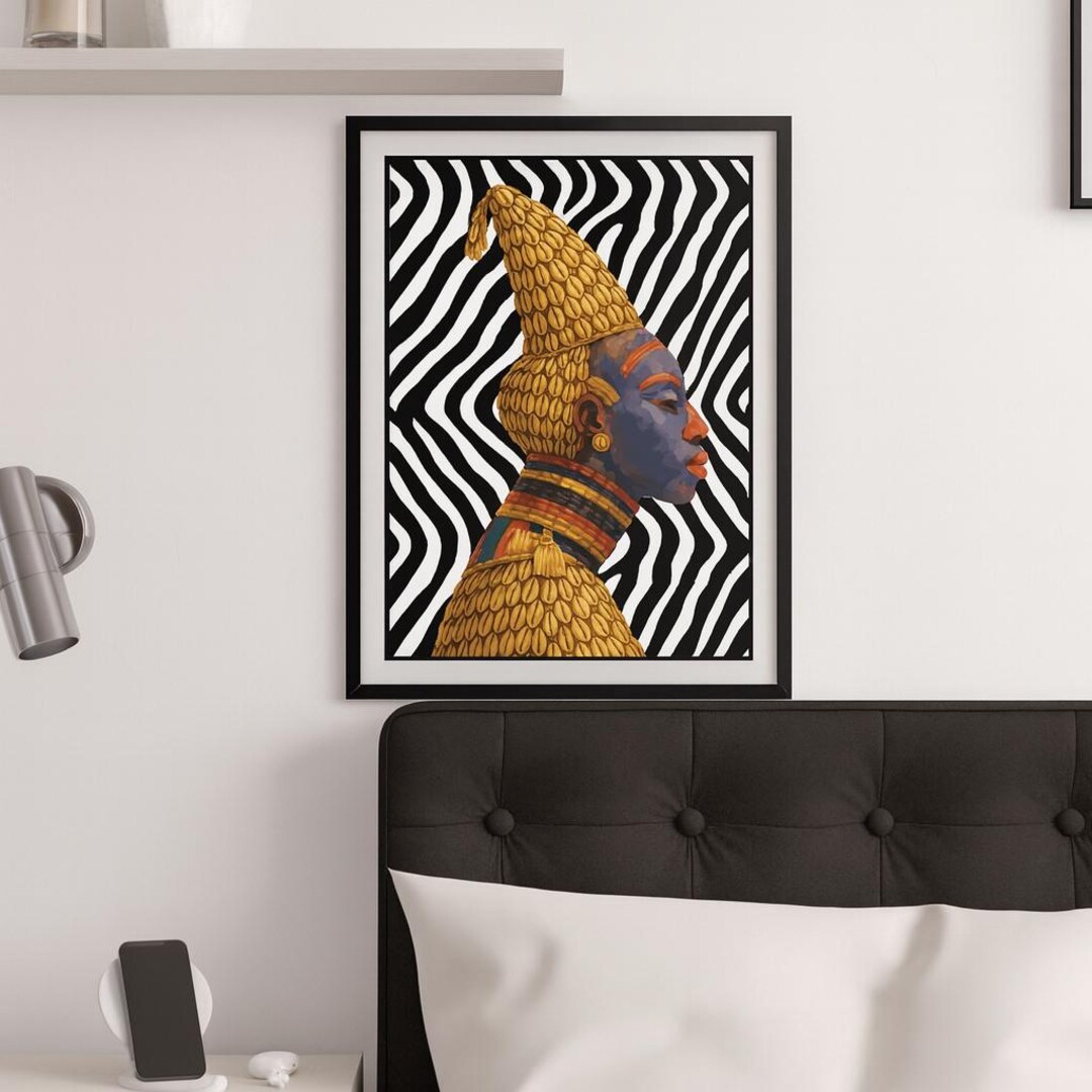 Bangwa Mask Satin Poster: Cameroon African Wall Art, Boho Decor - Etsy