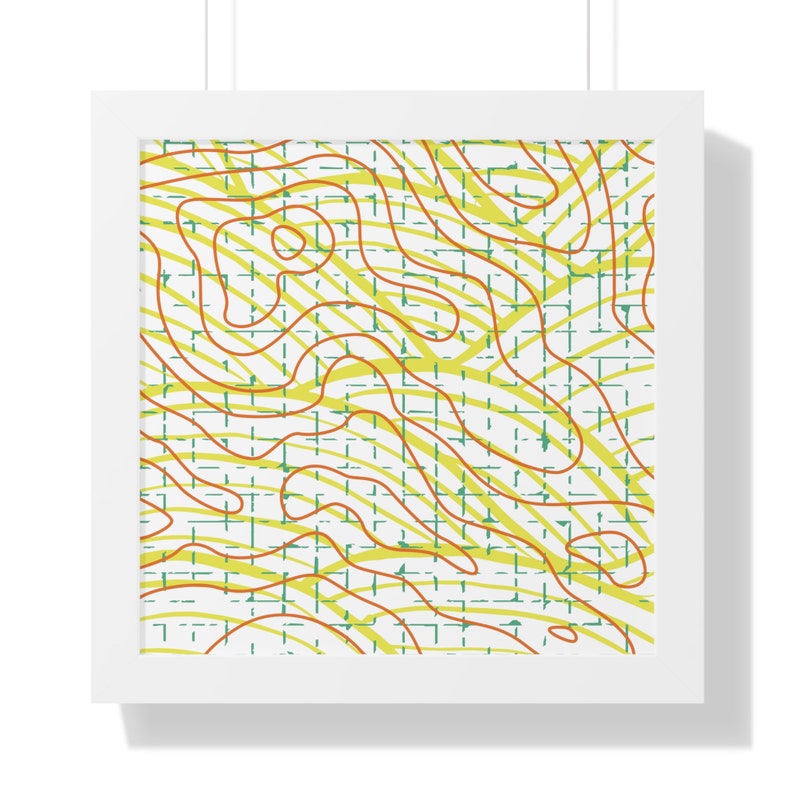 La Lineas Abstract African Framed Vertical Poster - Etsy