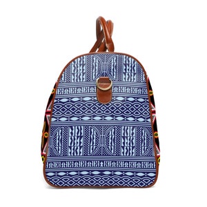 Yellow Toghu Blue Ndop Sides Waterproof African Travel Bag - Etsy
