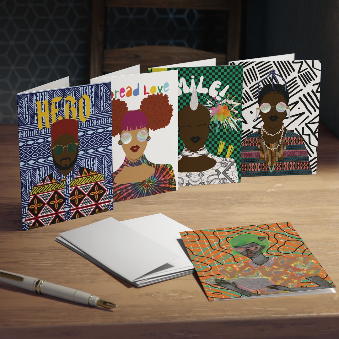 Nunu Multi-design African Greeting Cards (5-pack) - Etsy