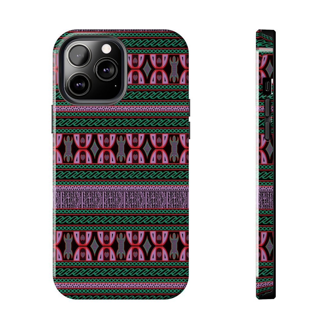 Purple Toghu on Burnt Orange Tough iPhone Cases - Etsy