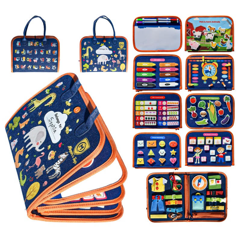 Quiet Book for Car - Etsy