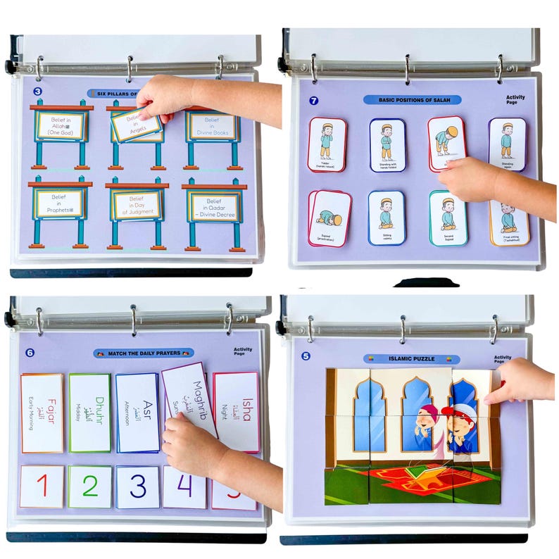 Islamic Activity Book for Kids – Printable Busy Binder PDF | Learn Wudu ...