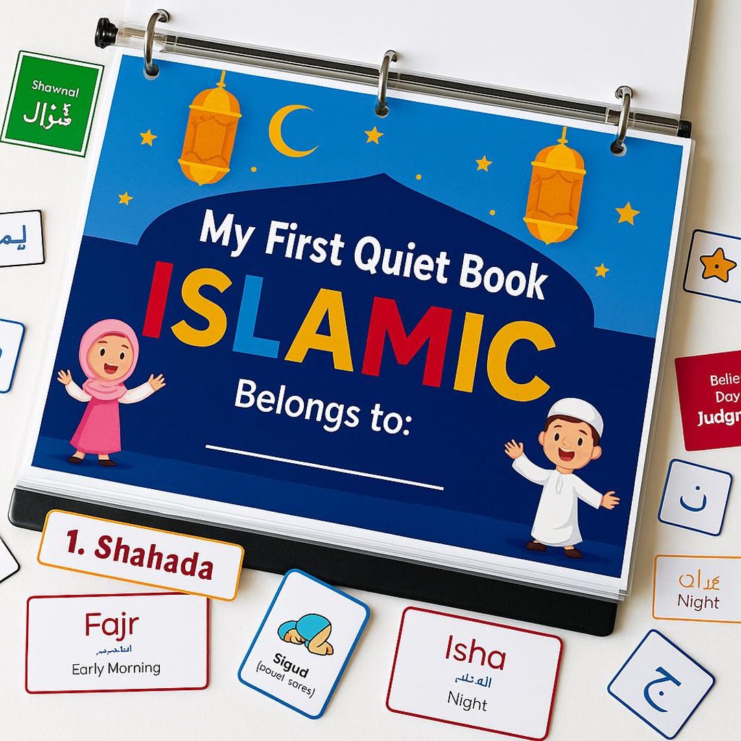 Islamic Busy Book Printable – Muslim Toddler Learning Activities (PDF ...