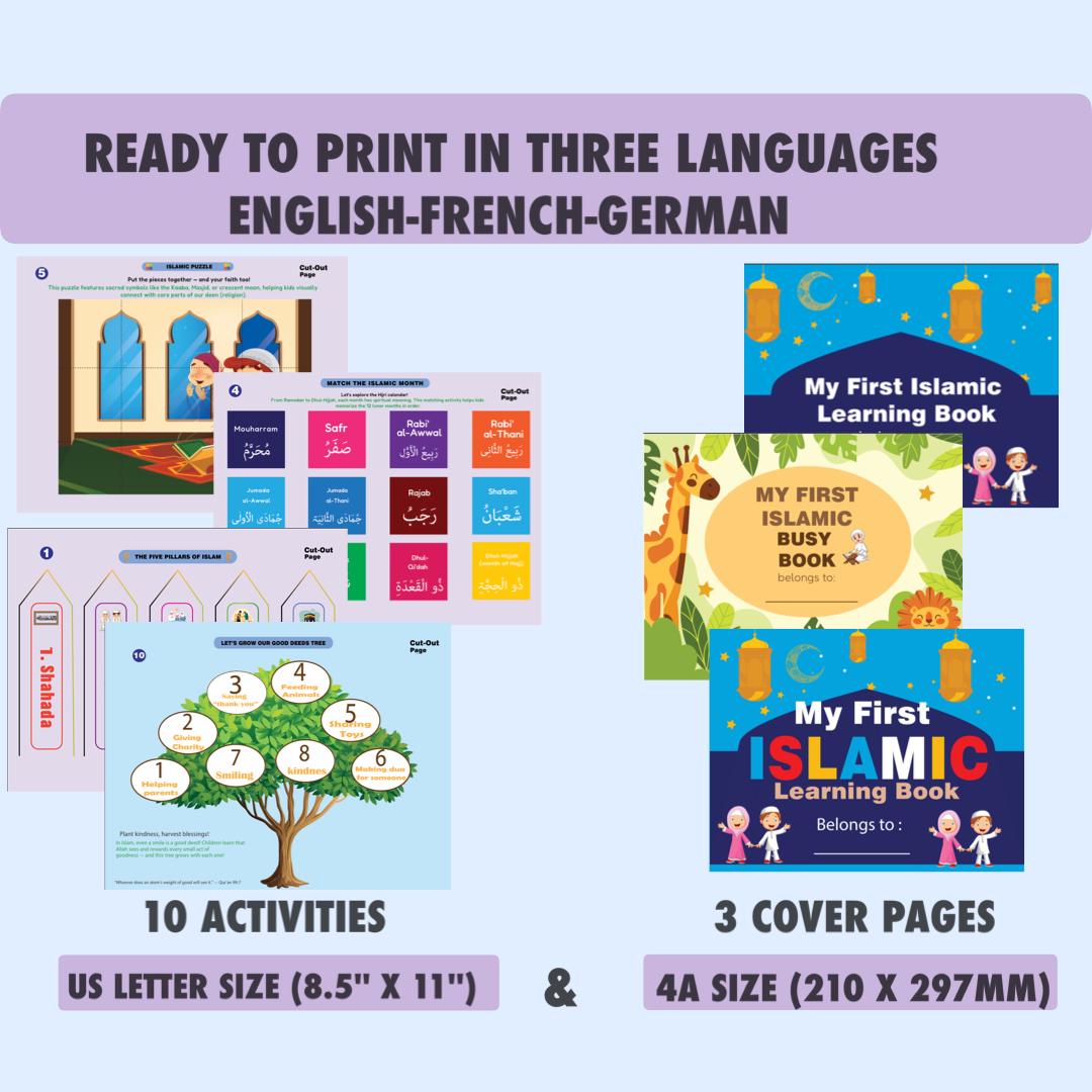 Islamic Busy Book Printable – Muslim Toddler Learning Activities (PDF ...
