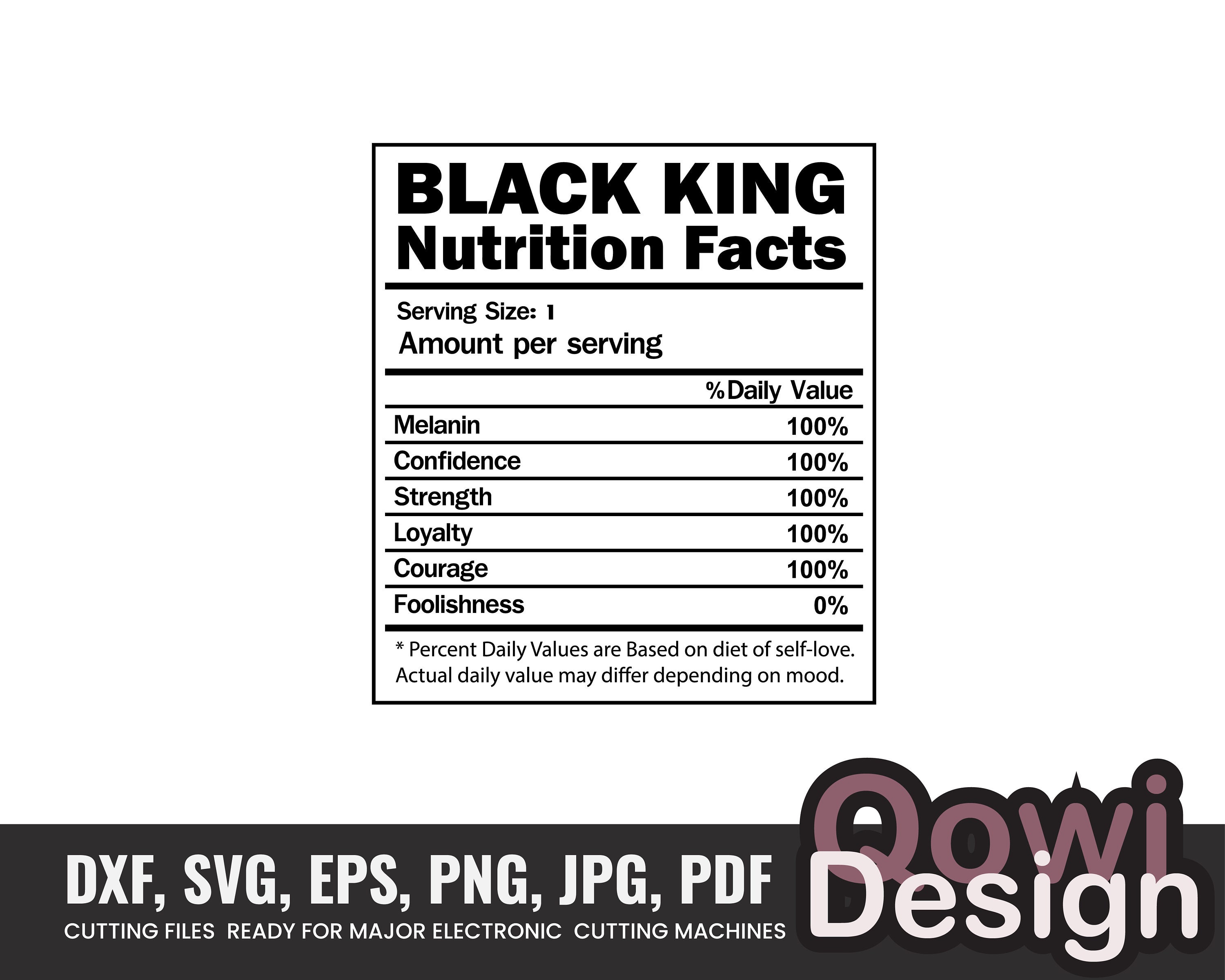 Black King Nutritional Facts Svg, Black King Svg, Melanin Boy Svg, Black Father's Day, African ...