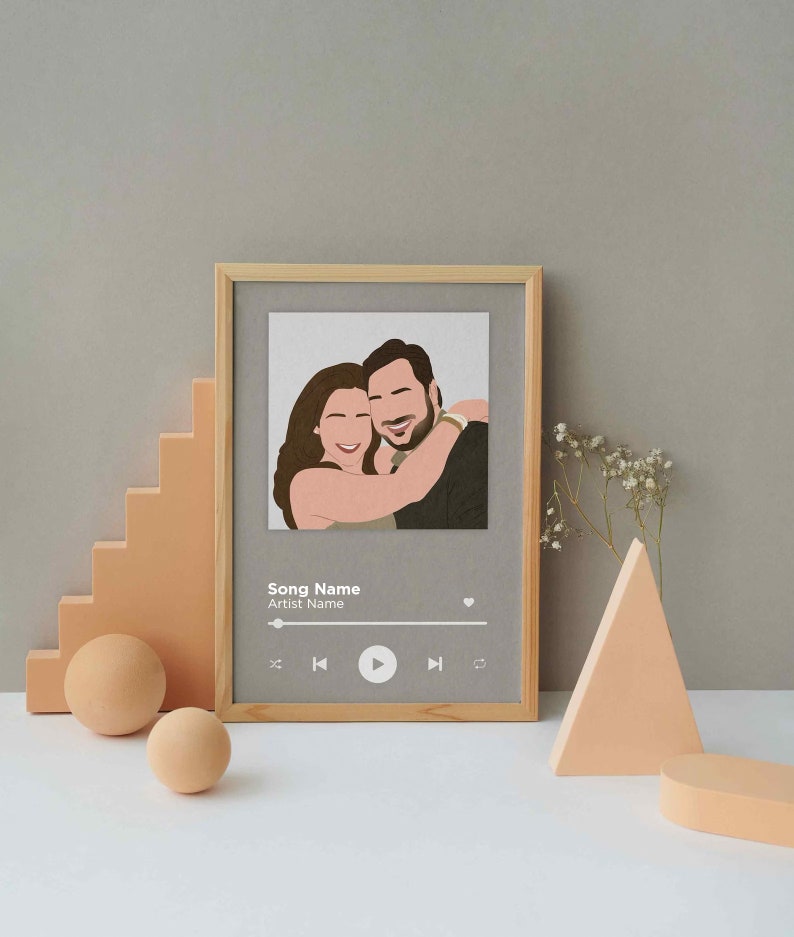 Faceless Portrait With Song Code Album Cover Illustration, Gifts for ...