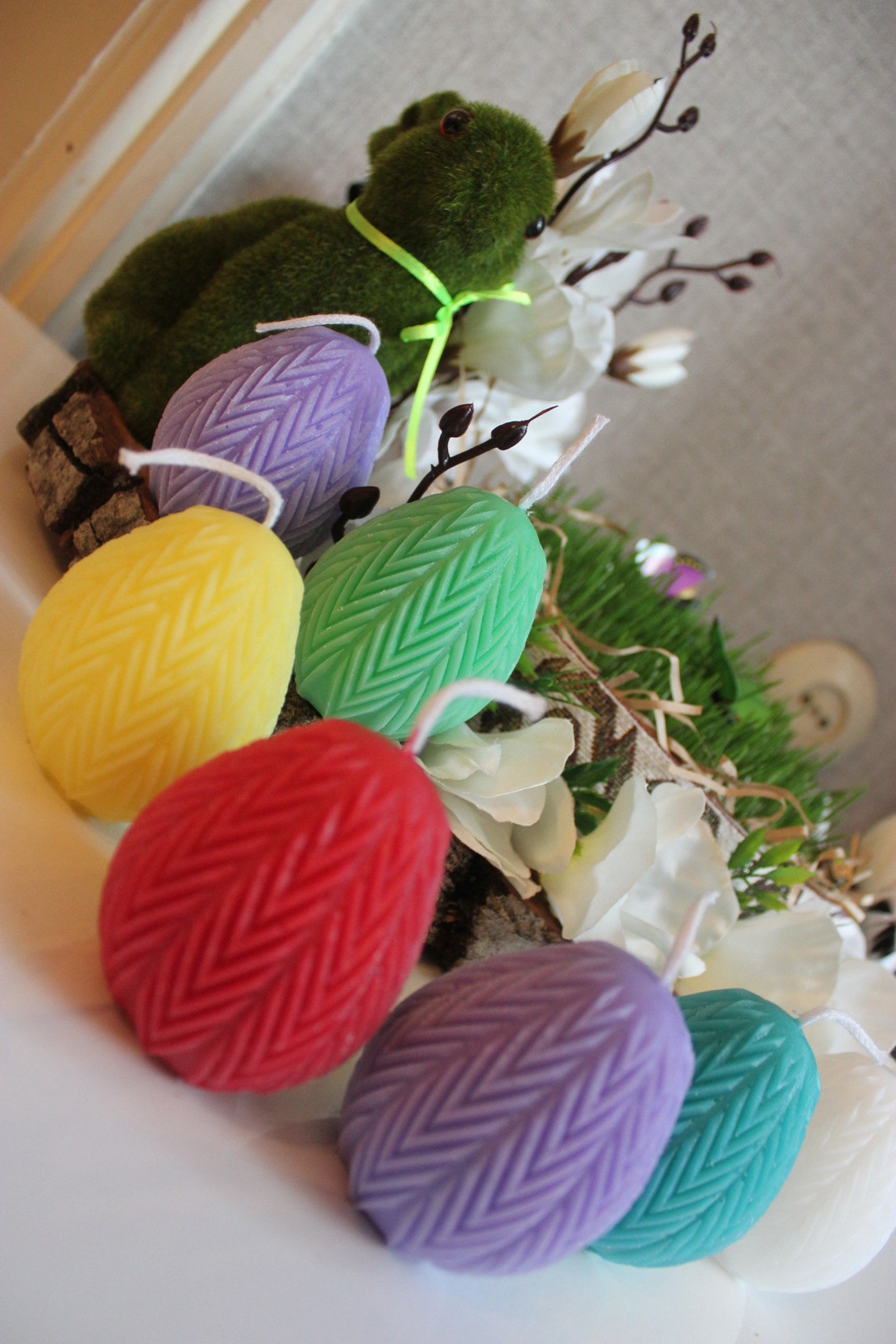 Easter Candle Egg Candle Easter Bunny Candle Happy Easter Candle Easter ...